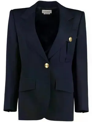 Alexander McQueen Military Single-breasted Blazer