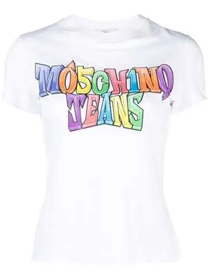 Moschino Logo-print Cotton T-shirt - White
