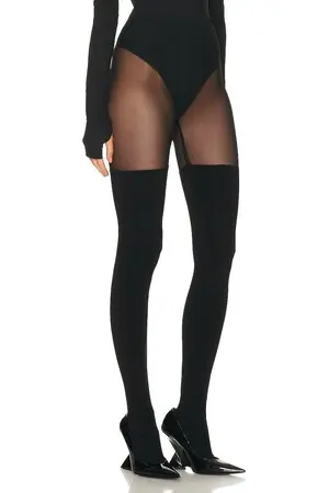 Norma Kamali Thigh High Spliced Legging