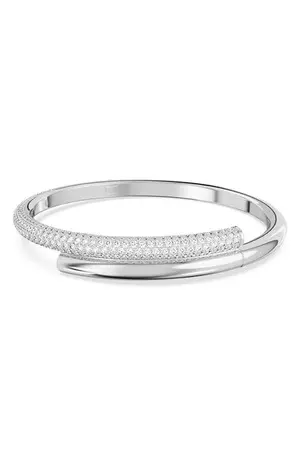 SWAROVSKI Dextera Hinged Bangle - Silver