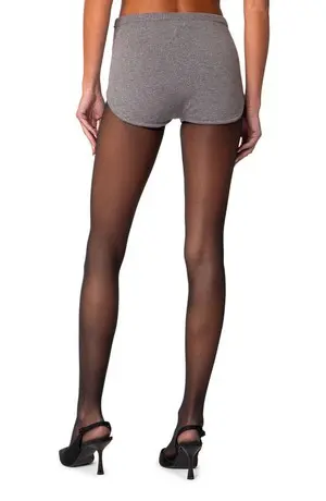 EDIKTED Knit Micro Shorts
