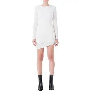 GREY LAB Ruched Mini Dress