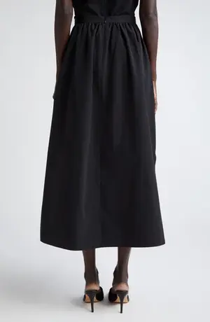 Akris Techno Taffeta Midi Skirt