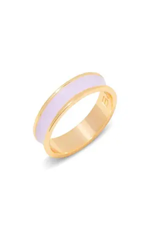 BROOK & YORK Madison Enamel Ring - Gold/lavender