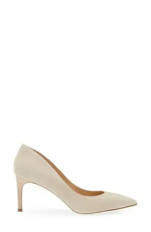 Ron White Pointed-toe Pump - Light Beige