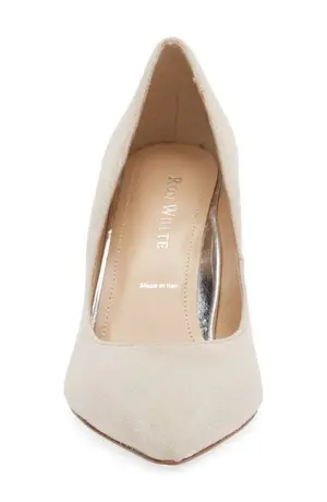 Ron White Pointed-toe Pump - Light Beige
