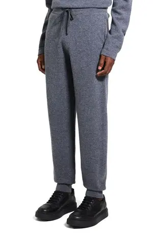 Theory Alcos Merino Wool Blend Drawstring Pants - Graphite