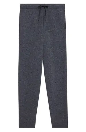 Theory Alcos Merino Wool Blend Drawstring Pants - Graphite