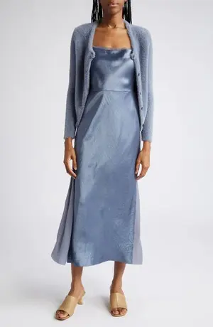Vince Mixed Media Slipdress
