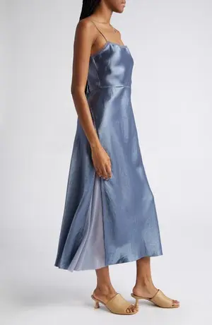 Vince Mixed Media Slipdress