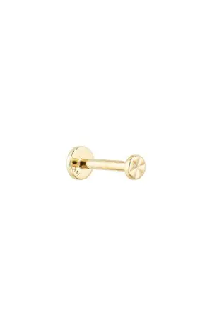 Monica Vinader Siren Star Single Flat Back Stud - Gold