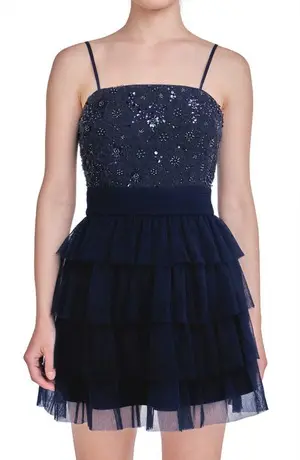 Endless Rose Floral Tiered Tulle Dress