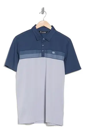 Travis Mathew Dinner Cruise Stripe Stretch Golf Polo