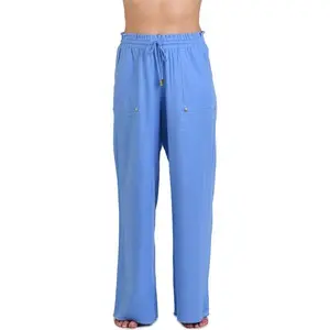 La Blanca Beach Cover-up Pants Chambray