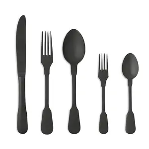 COSTA NOVA Saga Pvd 5 Piece Place Setting - Black