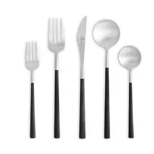 COSTA NOVA Mito Cable 5 Piece Place Setting - Black