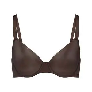 SKIMS No Show Unlined Demi Bra - Espresso