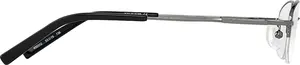 Zenni Oval Half-rim Stainless Steel Eyeglasses - Gray