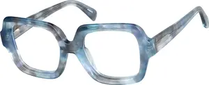 Zenni Square Glasses 2030339 Blue Quartz