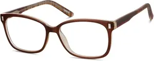 Zenni Square Glasses 2030339 Brown
