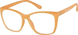Zenni Square Glasses 2030339 Orange