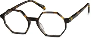 Zenni Geometric Full Rim Eyeglasses - Tortoiseshell
