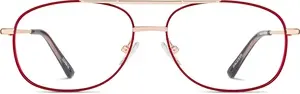 Zenni Aviator Glasses 3219724 - Red
