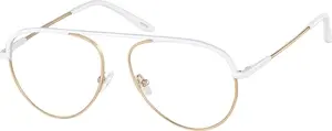 Zenni Aviator Glasses 3219724 White