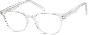 Zenni Retro Oval Full Rim Frame Clear