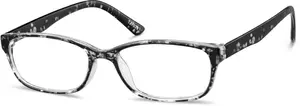 Zenni Retro Oval Full Rim Frame Floral