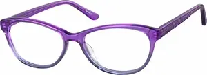 Zenni Retro Oval Full Rim Frame Grape