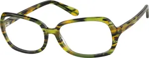 Zenni Retro Oval Full Rim Frame Multicolor