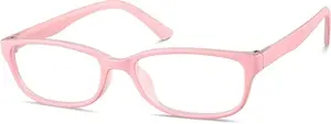 Zenni Retro Oval Full Rim Frame Pink