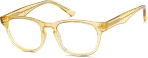 Zenni Retro Oval Full Rim Frame Sunflower