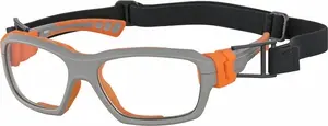 Zenni Zenni Rectangle Full Rim Frame Gray And Orange