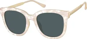 Zenni Cat-Eye Full Rim Sunglasses Cream