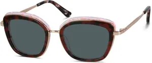 Zenni Cat-Eye Full Rim Sunglasses Merlot