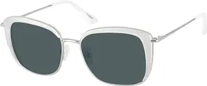Zenni Cat-Eye Full Rim Sunglasses White