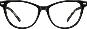 Zenni Cat-eye Glasses With Snap-on Sunlens - Black