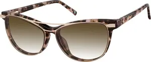 Zenni Cat-eye Glasses With Snap-on Sunlens - Pink Tortoiseshell