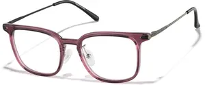 Zenni Square Full Rim Frame Eyeglasses - Purple