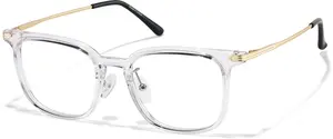 Zenni Square Full Rim Frame Glasses - Translucent