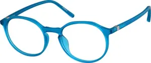Zenni Bold Round Full Rim Eyeglasses - Aqua