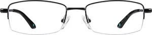 Zenni Rectangle Half-rim Eyeglasses - Black