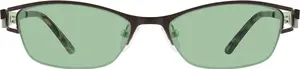 Zenni Rectangle Half-rim Eyeglasses - Brown