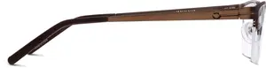 Zenni Rectangle Half-rim Eyeglasses - Brown