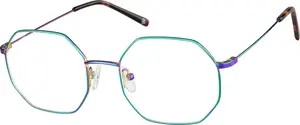Zenni Geometric Eyeglasses Full Rim Frame - Multicolor