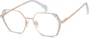 Zenni Geometric Full Rim Eyeglasses - Opal