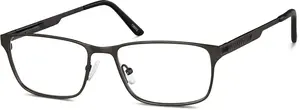 Zenni Rectangle Eyeglasses Titanium Full Rim Frame - Copper/brown