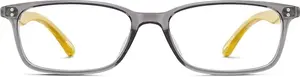 Zenni Rectangle Full Rim Eyeglasses - Grey